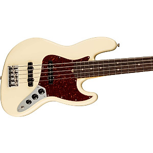 Fender American Professional II 5-String Jazz Bass, Olympic White, Rosewood Fingerboard