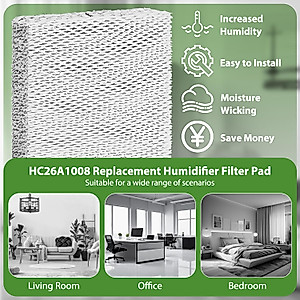 HASME 2-Pack Replacement Water Panel Pad for Carrier Humidifiers Replaces for P110-3545 P1103545 Fits for HUMCCLBP2217 HUMCCLBP2317 HUMCALBP2317 HUMCCLBP2417 10 1/8" x 12 7/8" x 1 1/2