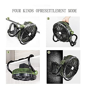 Desk Fan - 13 Inch Air Circulator Fan Turbo Fan High Velocity Vortex Fan Small Fan Wall Mountable 5 Speed Settings 360° Adjustable