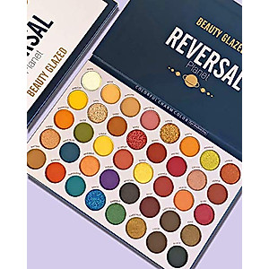 MYUANGO Reversal Planet Eyeshadow Palette - 40 Shades Matte Shimmer Glitter Makeup Palette for Beginners - Waterproof, Blendable, Long-Lasting - Cruelty-Free