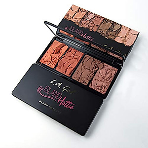 L.A. Girl Fanatic Blush Palette, Island Hottie Corals, 1 oz