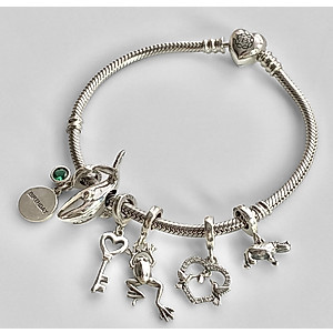 BOLENVI Great White Shark 925 Sterling Silver Charm Bead For Pandora & Similar Charm Bracelets or Necklaces