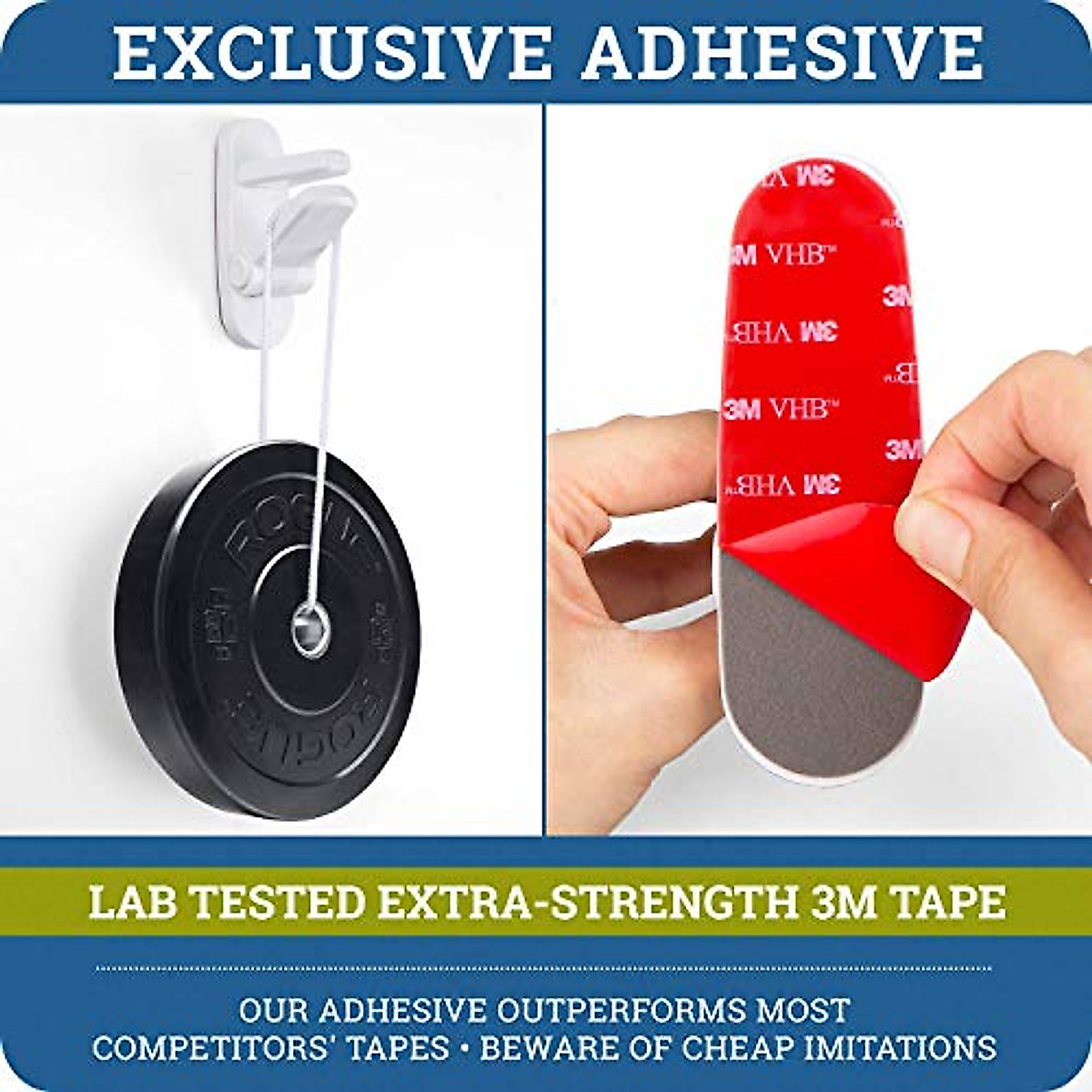 Improved Childproof Door Lever Lock (6 Pack) Prevents Toddlers from Opening Doors. Easy One Hand Operation for Adults. Durable ABS with 3M Adhesive Backing. Simple Install (White, 6-Pack)