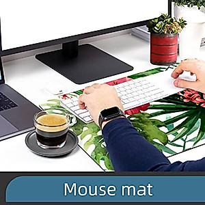 VBFOFBV Bathroom Rugs Absorbent Bath Mats for Bathroom Kitchen Bath Rugs Indoor Outdoor Area Rugs, Tropical Palm Leaf Flowers Hawaiian Modern