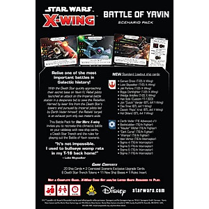 Star Wars X-Wing 2nd Edition Miniatures Game Battle of Yavin BATTLE PACK - Strategy Game for Adults and Kids, Ages 14+, 2 Players, 45 Minute Playtime, Made by Atomic Mass Games