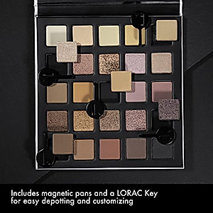 LORAC PRO Matte & Shimmer Eyeshadow Palette, Meraki | Glitter | Mirror Compact | Cruelty Free, Gluten Free, Vegan