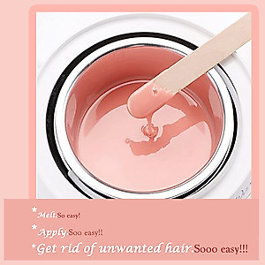 Wax Beads for Hair Removal, 2.5lbs Hard Wax Beads for Leg, Bikini, Back, Armpit, Chest, Eyebrow, Body Waxing Beans Bulk for Brazilian, Painless Wax with Sticks for Women, Men (Rose Scent)