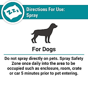 Vet Classics Safety Zone Calming Spray for Dogs with Anxiety – Herbal Anxiety Calming Spray – Dog Calming Spray for Nervousness, Grooming, Fireworks, New Environments – 8 Fl. Oz.