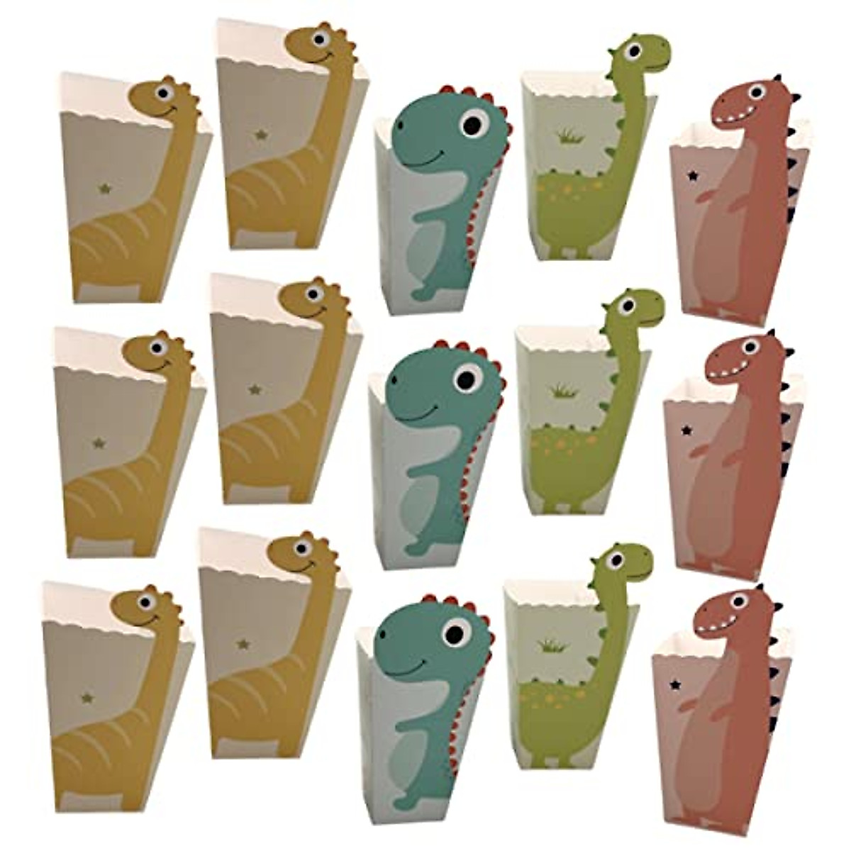 Abaodam 72 Pcs Mini Treat Bags Disposable Containers Bulk Popcorn Dinosaur Candy Bags Popcorn Gift Movie Popcorn Bucket Popcorn Bulk Individual Bags Paper Popcorn Boxes Popcorn Paper Bags