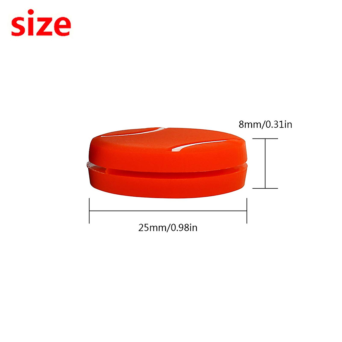 Andux Tennis Racket Vibration Dampener Silicone Shock Absorber Pack of 8 BZQ-03