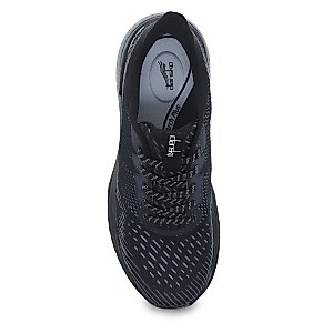 Dansko Peony Women’s Walking Sneakers– Comfortable, Breathable with Arch Support – Stain Resistant with Lightweight Rubber Outsole - Performance Walking Shoe Great for Healthcare Black 9.5-10 M US