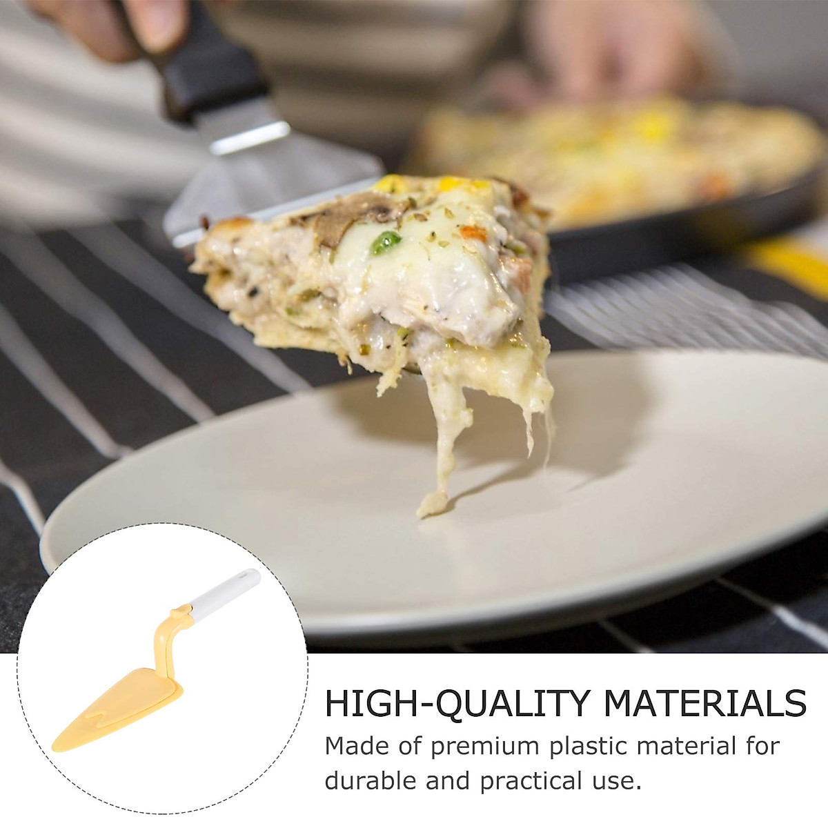 Hemoton Pie Server Cake Cutter Dessert Slicer Spatula Pizza Shovel Dough Pastry Scraper for Pizza Food Tart Cheese Home Restaurant