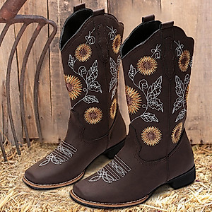 Womens Sandals, Knee High Boots Women Wide Calf Women Wedge Boots Size 9 Boots Size 10 Sneakers Size 11 Formal Boots Low Heel Dress Shoes for Women Coffee