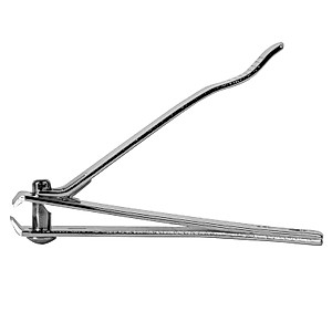 3pcs Large Beauticom Stainless Steel Straight Nail Clipper - Professional Ultra Sharp Sturdy Silver Finger Nail and Toe Nail Cutters for Acrylic Nails Grooming Manicure