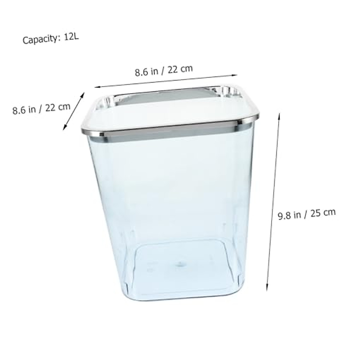 Transparent Trash Can Trash Bin Waste Basket for Kitchen Garbage Can for Office Portable Trash Can Household Trash Can Wastebasket Kitchen Garbage Can Plastic Trash Cans Waste Bins
