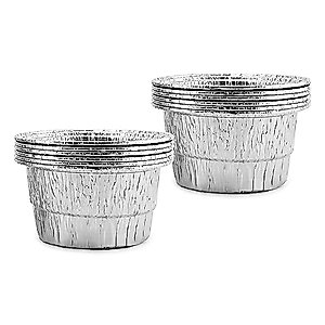 Cornucopia Grill Grease Bucket Replacement Liners (12-Pack); Aluminum Foil Liners for BBQ Grease Drip Buckets, Disposable Liners Only