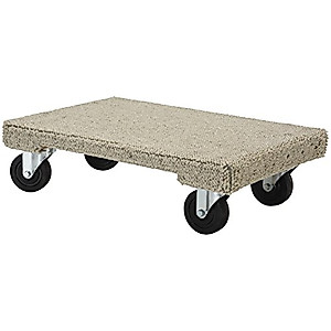 Vestil HDOSC-1624-12 Carpeted Hardwood Dolly, 1200 lb. Capacity, 16" x 24"