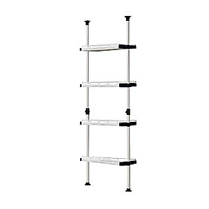 PRINCE HANGER, Multipurpose Shelf, Holds 20kg per Shelf, Heavy Duty 32mm Vertical Pole, Clothes Organizer, Wire Shelves, Ivory, PHUS-0041, Made in Korea