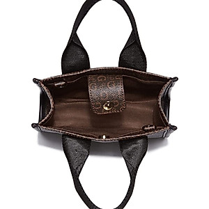 GUESS Factory Women's Logo Mini Tote Crossbody Handbags Brown