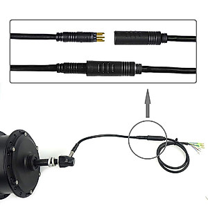 通用 9 Pin 60cm Electric Bicycle Female Motor Cable Ebike Motor Adapter with Hall Sensor Connector Ebike Conversion Parts