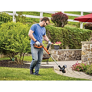 BLACK+DECKER 40V Max Cordless Sweeper & String Trimmer Combo Kit (LCC340C)