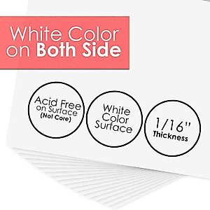 Golden State Art, Pack of 100 5x7 Backing Board