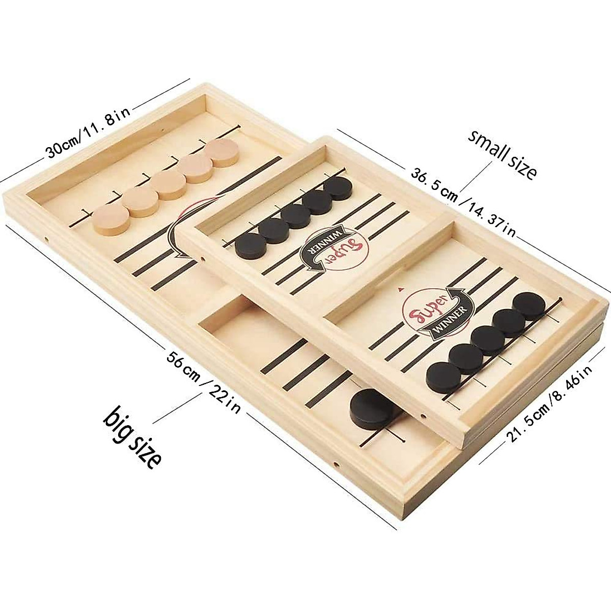 Fast Sling Puck Game, Slingshot Desktop Battle Games, Winner Board Games Toys for Adults Parent-Child Interactive Bumper Chess Toy Board Table Game (Small Board + 7 Ropes + 20 Chess)