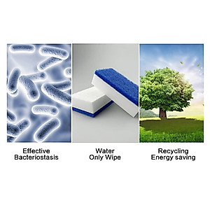 Dr.WOW 30 Pack Magic Sponges Plus 10 pcs Magic Wipes Travel Sets,Multi-Functional Premium Scrub Sponge,Dual-Sided Eraser Foam Cleaning Pads in Bulk