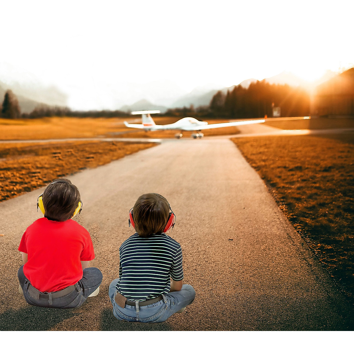 JORESTECH Safety Earmuffs Yellow Hearing and Ear Sound Suppression Adjustable Headband Lightweight Protection for Construction Sleeping Studying NRR 23dB EM-503