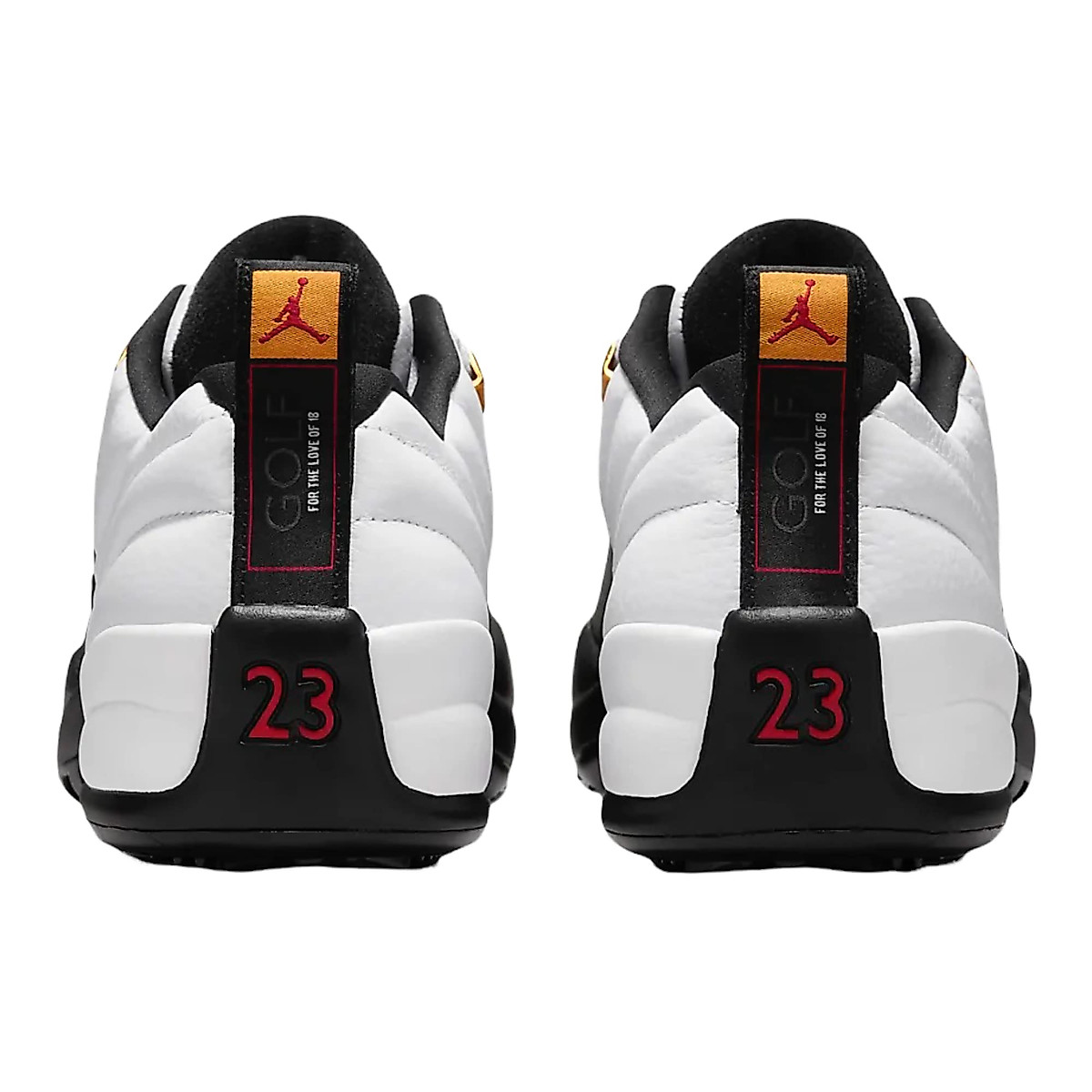 Jordan 12 Low Retro Taxi Men's Golf Cleats DH4120-100 White/Black