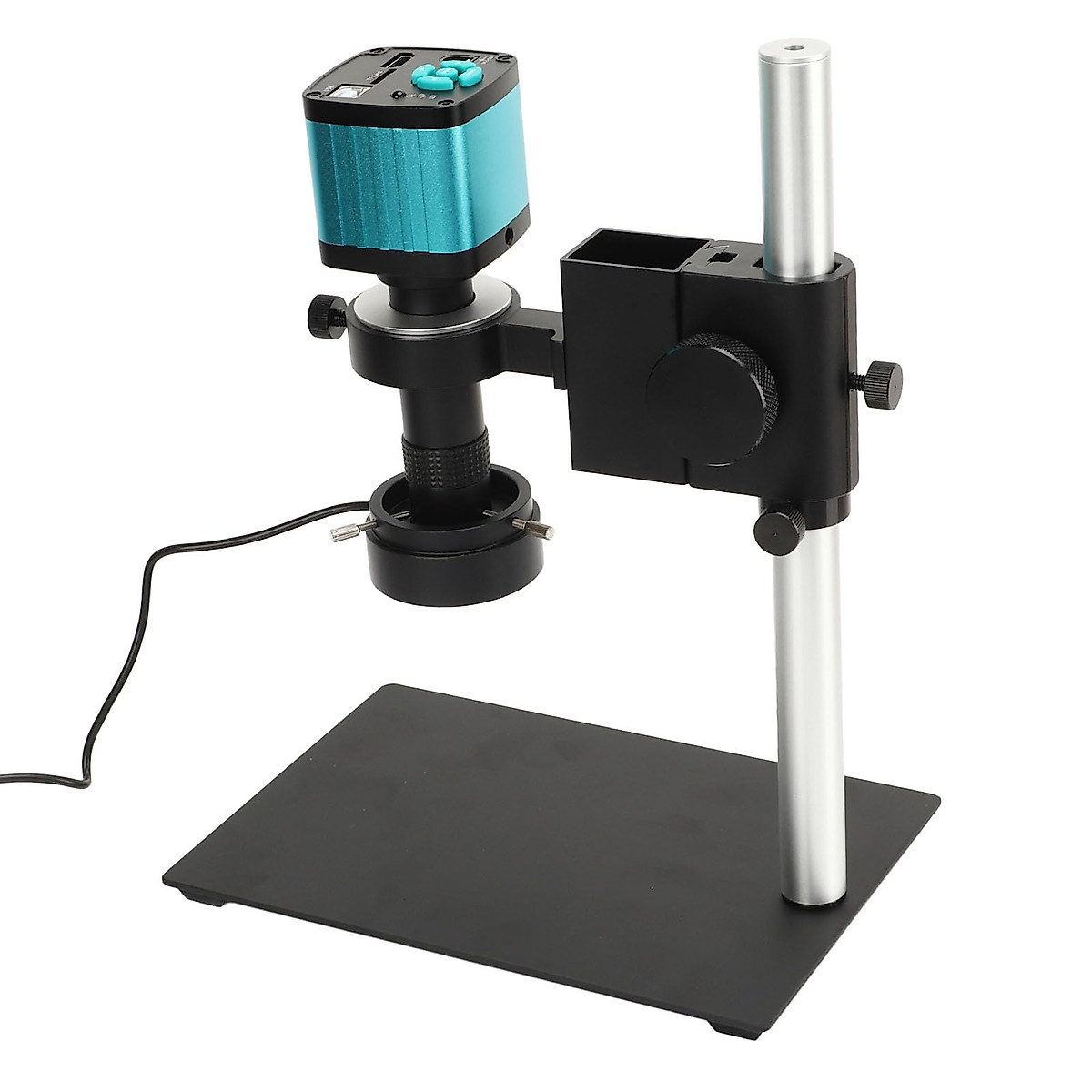 Digital Industrial Camera, 1080P USB 2.0 400-700nm 130X Easy Operation High Definition Multimedia Interface 100-240VAC Photo Video Microscope Camera (US Plug)