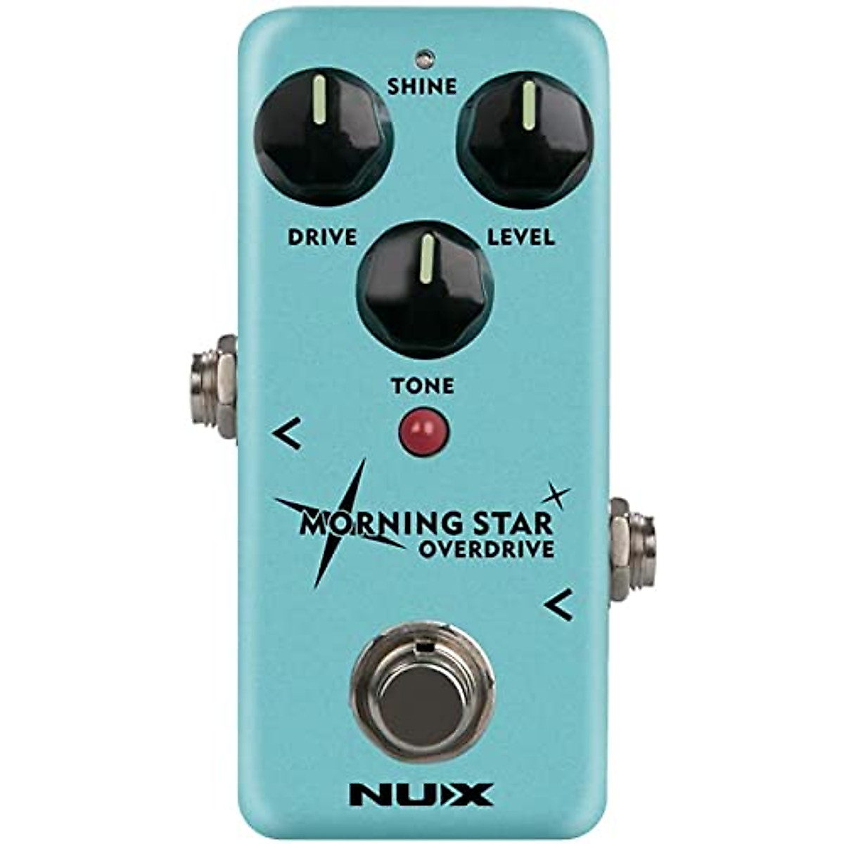 Briskdrop NUX Morning Star Overdrive Guitar Effect Pedal Bundle with 2 MXR Patch Cables
