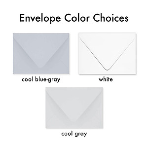 Hello Love Goods Personalized High School Graduation Announcements with Envelopes, Light Gray Classic Grad Announcements, 5.5x4.25