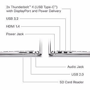 Dell Inspiron 5425 Laptop - 14-inch 16:10 FHD+ (1920 x 1200) Touchscreen Display, Ryzen 7 5825U, 8GB DDR4, AMD Radeon, 512GB SSD, 2 Years+6 Months Migrate Warranty, Win 11 Pro - Platinum Silver