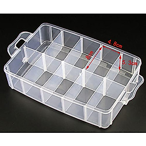 JforSJizT Washi Tape Box Organizer Storage,Divider Closet Container,3 Layers Detachable with 30 Adjustable Compartments, Masking Tape Desktop Tape DIY Sticker Roll Tape Cutter Holder Storage