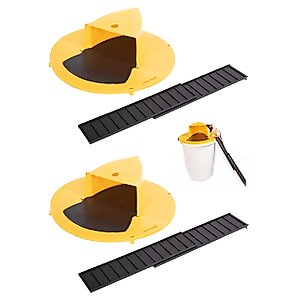 Uptrends Exchange Humane Mouse Trap Bucket Lid, 2 Pack, for 5-Gallon Bucket, for Indoor Outdoor Use, Multi Catch Rodent Mice Trap