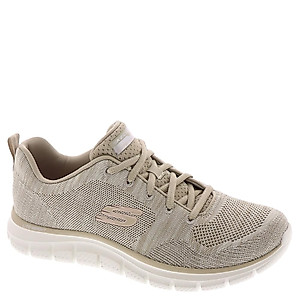 Skechers Sport Women's Women's Track Sneaker, Taupe/Pink=TPPK, 7
