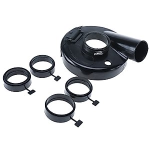 LuckyHigh Angle Grinder Dust Shroud 7" Grinder Dust Shroud Cover Black Universal Surface for Universal Grinding Grinder Polisher