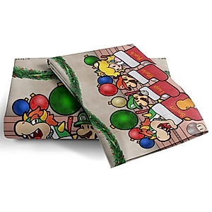 NICHIYOBI Redcap Beard Plumber Bros Game Movie Duvet Cover Set 3D Bedding Comforter Cover 3 Pcs (1 Duvet Cover+2 Pillowcases) Bedding Set (07,Twin-68x86in+20x30in*2)