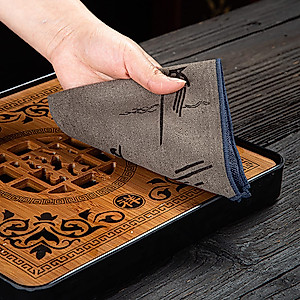 Kitchen Dish Towel,Soft Absorbent Dish Towel Vintage Tea Towels Decorative Dish Cloths Light Green