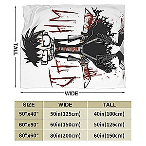 Johnny The Homicidal Maniac Super Soft Lightweight Cozy Microplush Throw Blanket for Sofa Chair Couch and Bed Room Decor