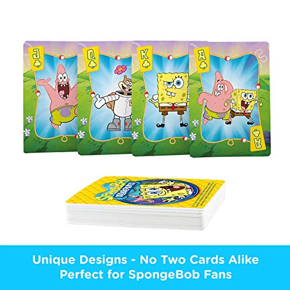 AQUARIUS SpongeBob Playing Cards - SpongeBob SquarePants Themed Deck of Cards for Your Favorite Card Games - Officially Licensed SpongeBob Merchandise & Collectibles