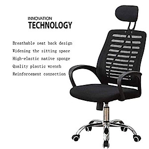VejiA Ergonomic Mid Back Mesh Office Chair Height Desk Chair Swivel Chair Computer Chair with Armrest Lumbar Support