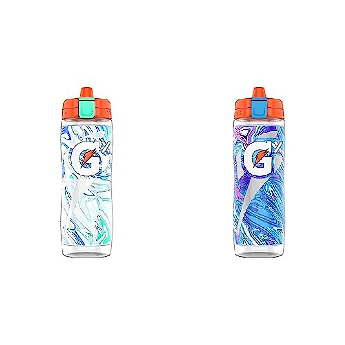 Gatorade Gx, Marble White & Gx, Marble Blue, 30 Oz