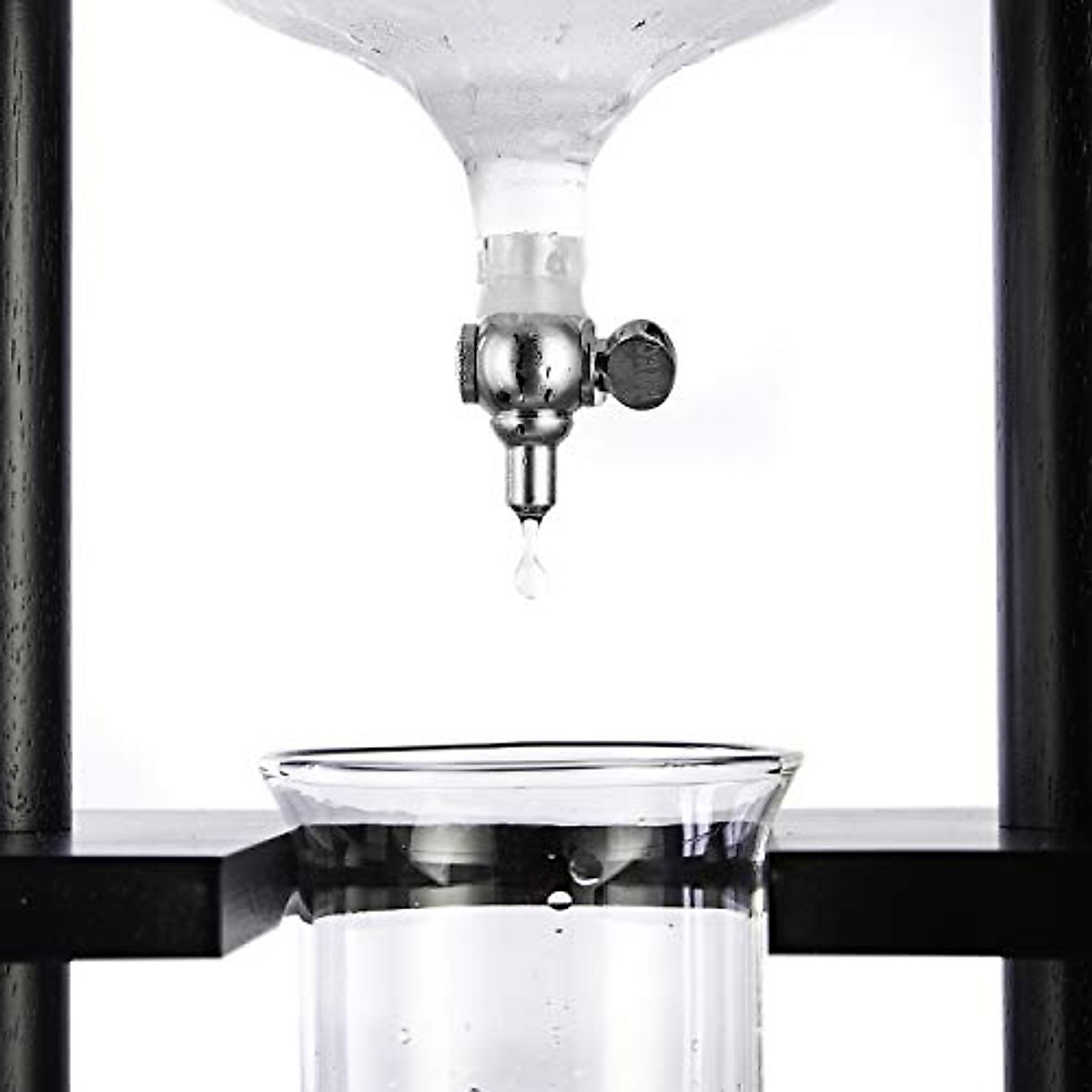 Yama Glass Cold Brew Maker I Ice Coffee Machine With Slow Drip Technology I Makes 6-8 cups (32oz), Large Capacity Cold Brew Coffee Tower, Black