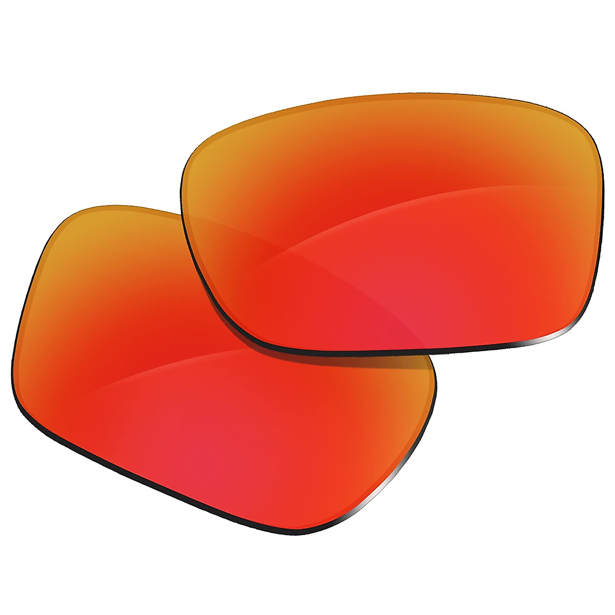 Glintbay 100% Precise-Fit Replacement Sunglass Lenses for Oakley Scalpel OO9095 - Polarized Fire Red Mirror