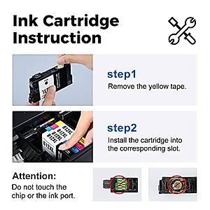 myCartridge 812XL Black Remanufactured Ink Cartridge Replacement for Epson 812XL T812 Fit for Epson Workforce Pro WF-7840 WF-7820 EC-C7000 Printer 812XL Ink Cartridges (Black, 2 Pack)