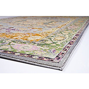 Pierre Cardin Cosmos Collection Oriental Design Area Rugs for Living Room Carpets (5' x 8', Multi (CS18A))