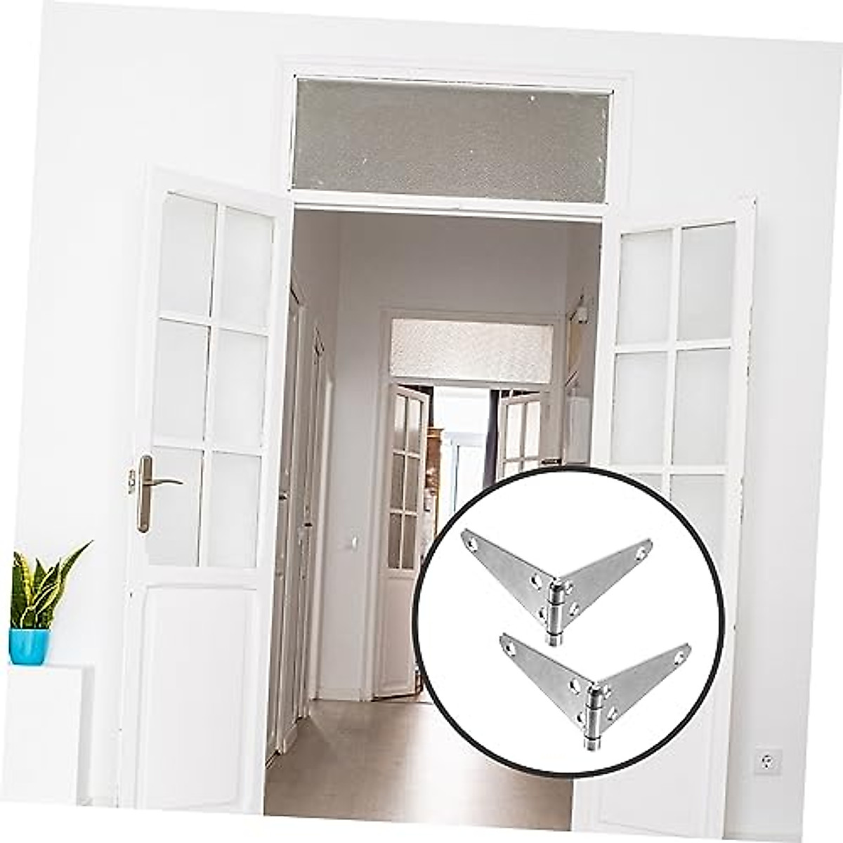 ULTECHNOVO 2pcs T-Hinge Fence Gate Hinges Heavy Strap Hinge Fence Hinges Heavy Duty Strap Hinges Galvanized Strap Hinges Shed Door Hinges Barn Shed Hinges Iron Door Hinges Abs Box Wood Fence