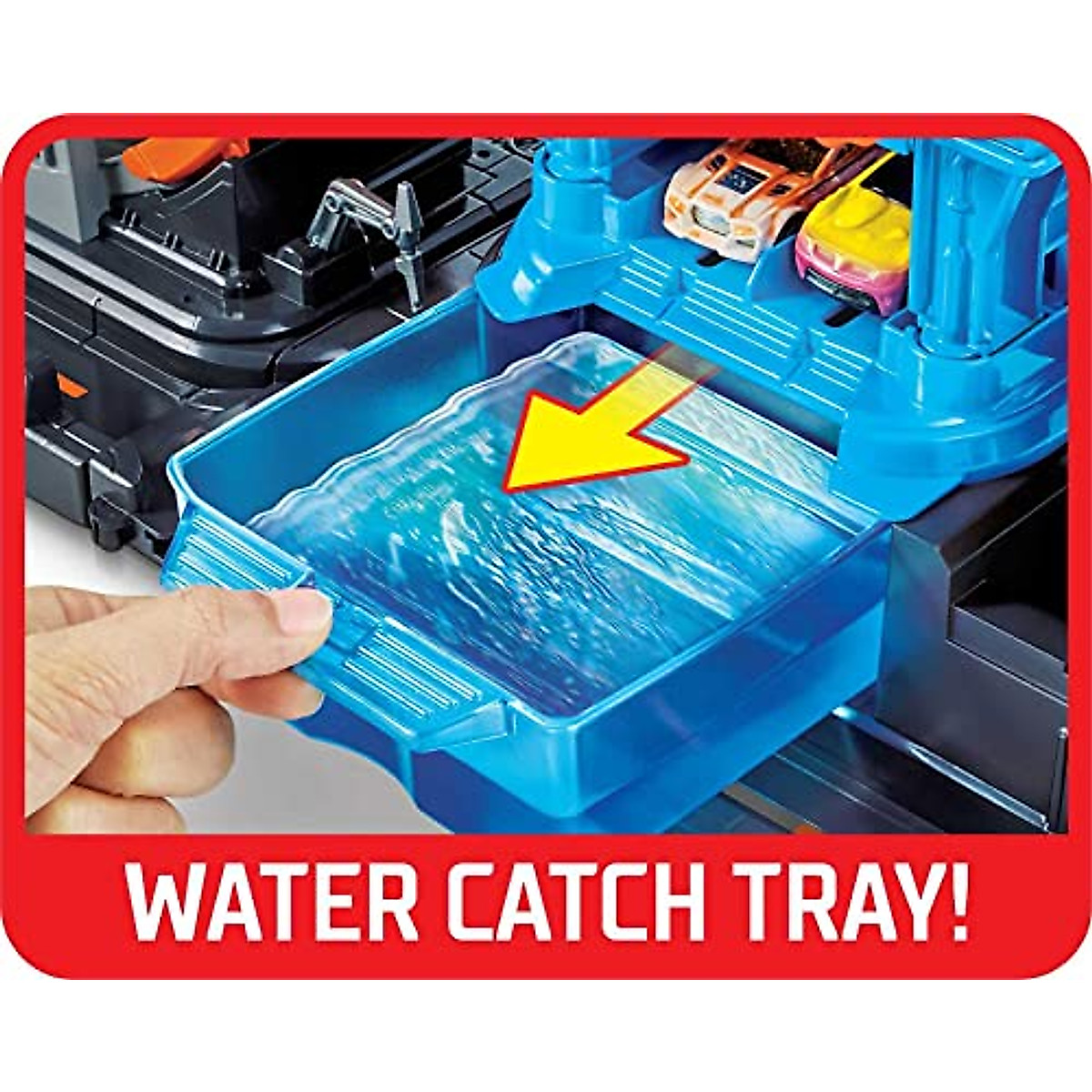 Hot Wheels Toy Car Track Set City Ultimate Octo Car Wash & Color Reveal Car in 1:64 Scale, Color Change in Very Warm & Icy Cold Water